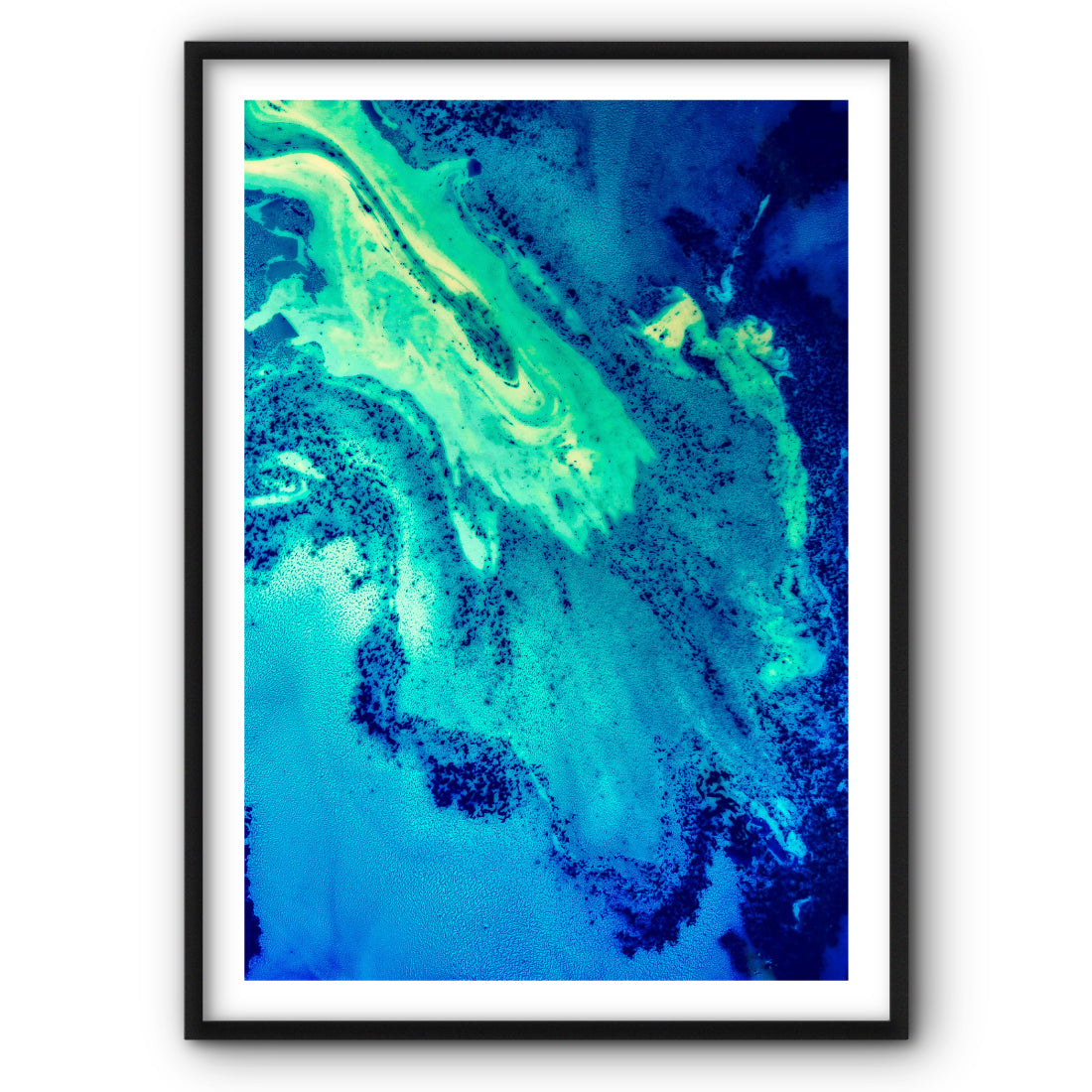 Blue and Green Canvas Print Wall Art Poster – The Style Habitat