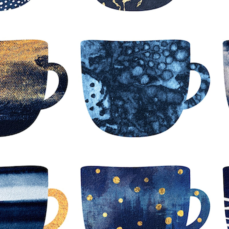 Blue Teacups Canvas Print Poster Wall Art – The Style Habitat