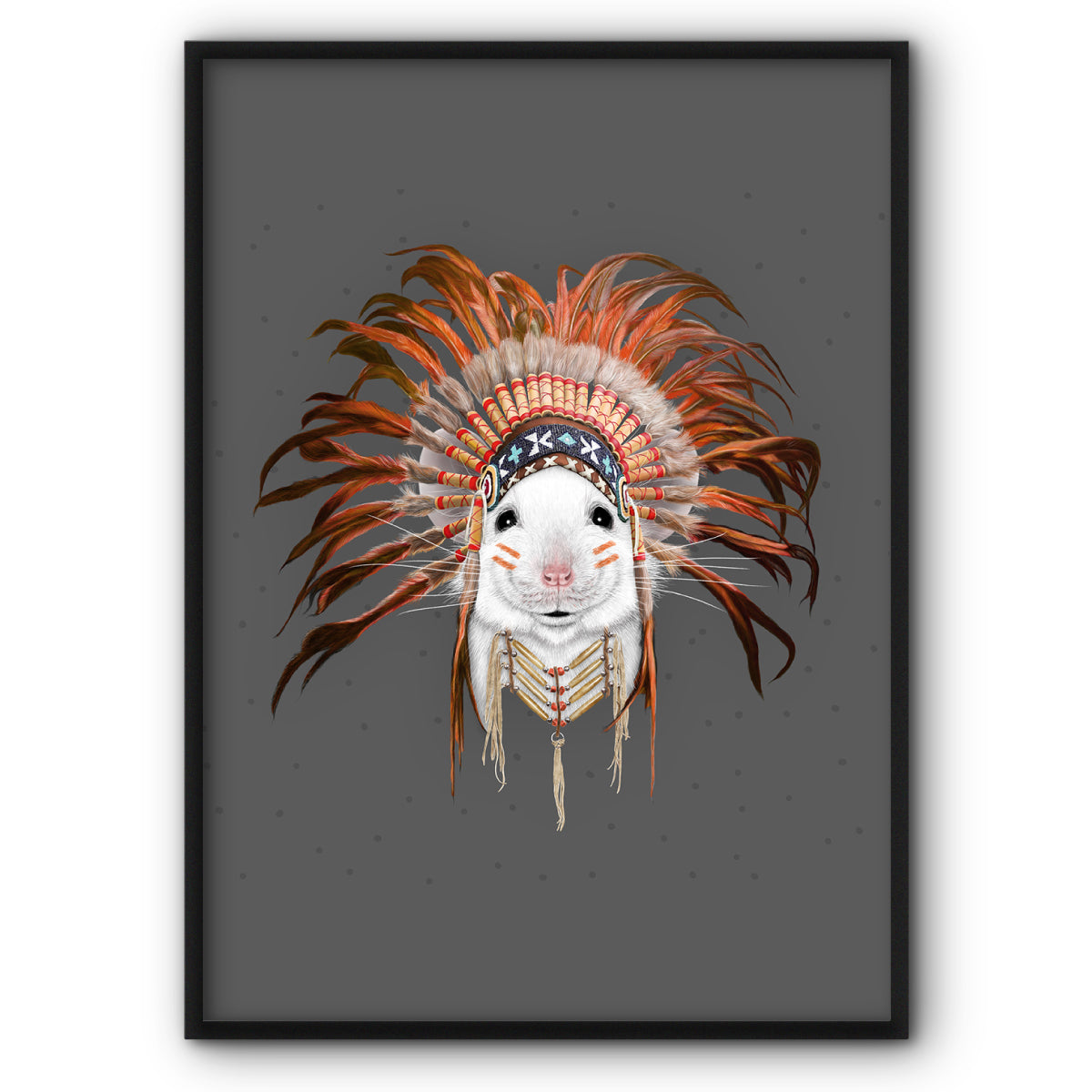 Indian Mouse Canvas Print Wall Art Poster – The Style Habitat