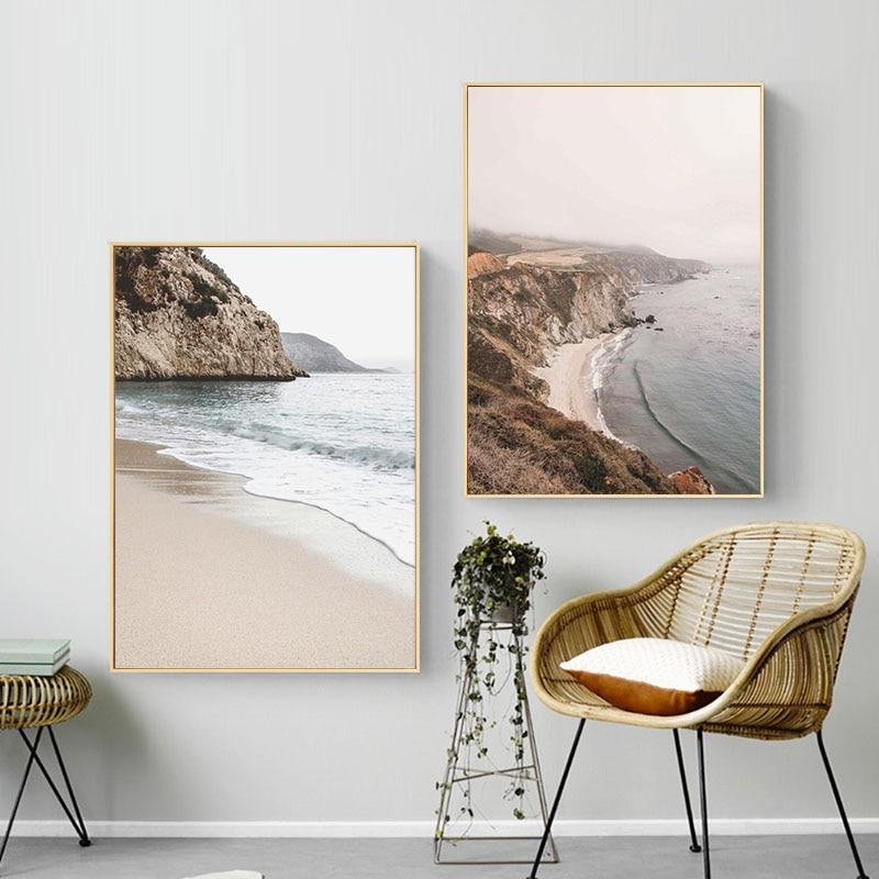 Shoreline And The Rocks Canvas Print – The Style Habitat