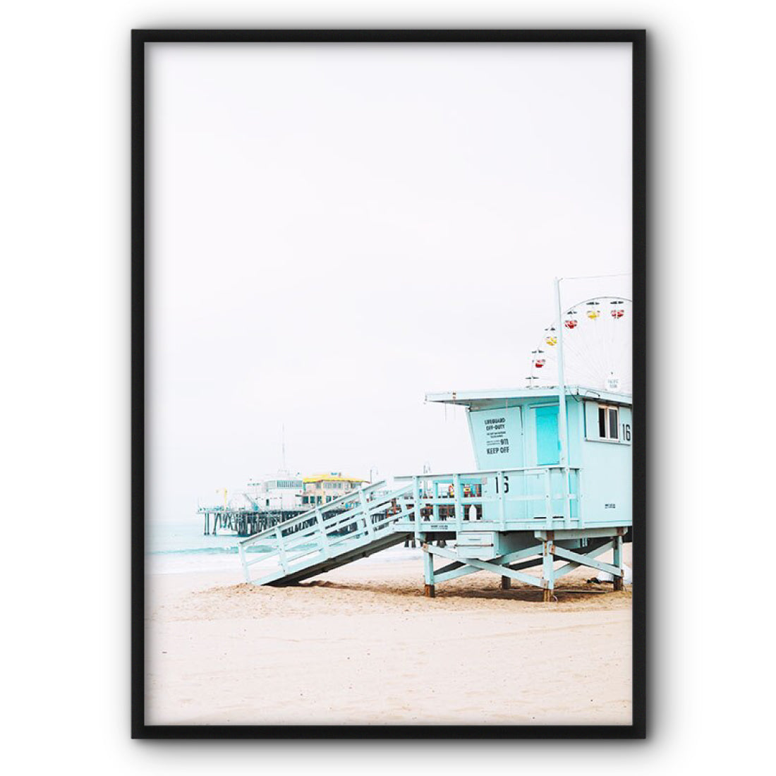 Lifeguard Tower Canvas Print Wall Art Poster Photography – The Style ...
