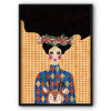 Lady With Red Cheeks No5 Canvas Print Wall Art Poster Illustration ...