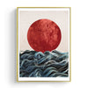Japanese Style Sun And Sea Canvas Print Wall Art Poster – The Style Habitat